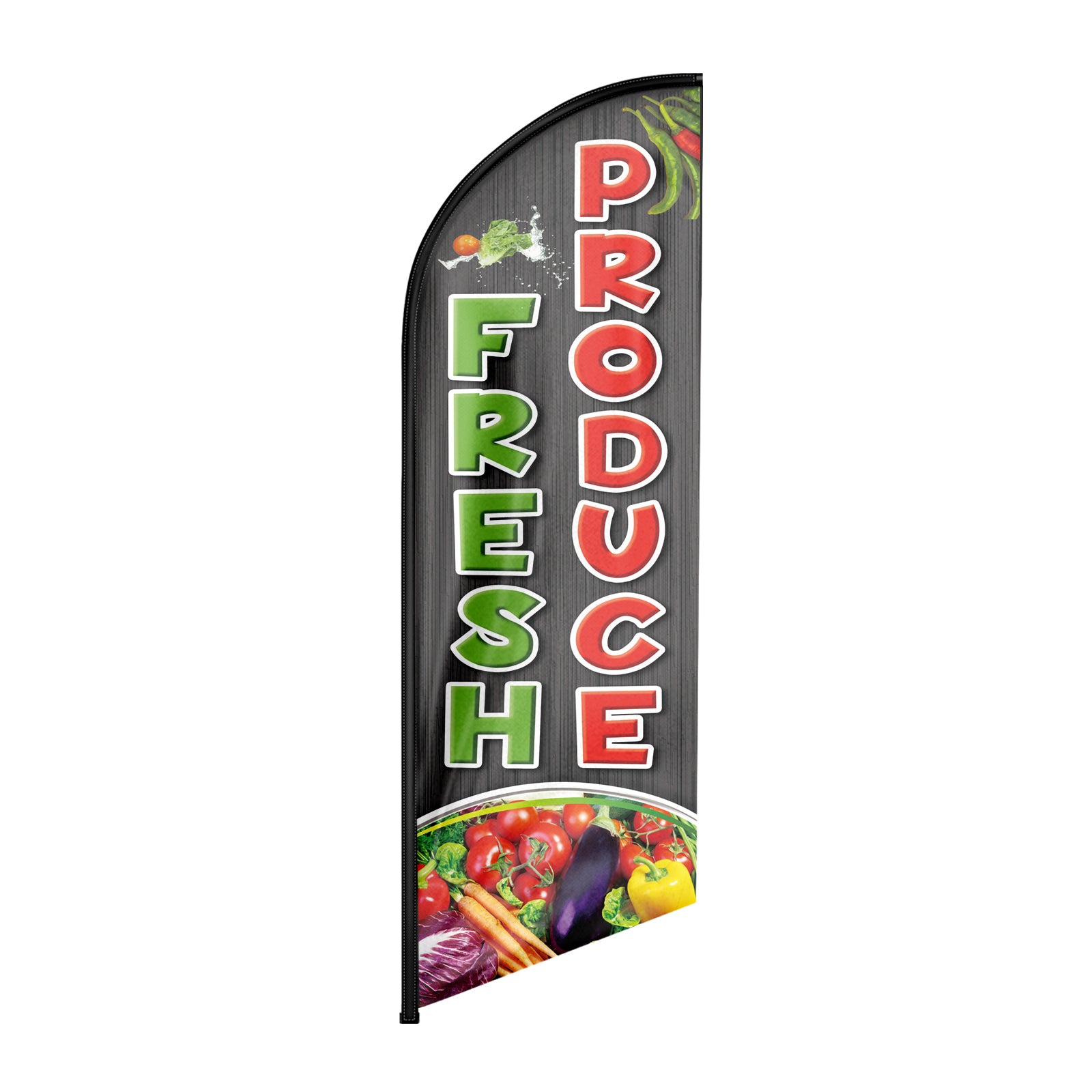 Agriculture flags-8ft Fresh Produce Feather Flag! - FSFlag