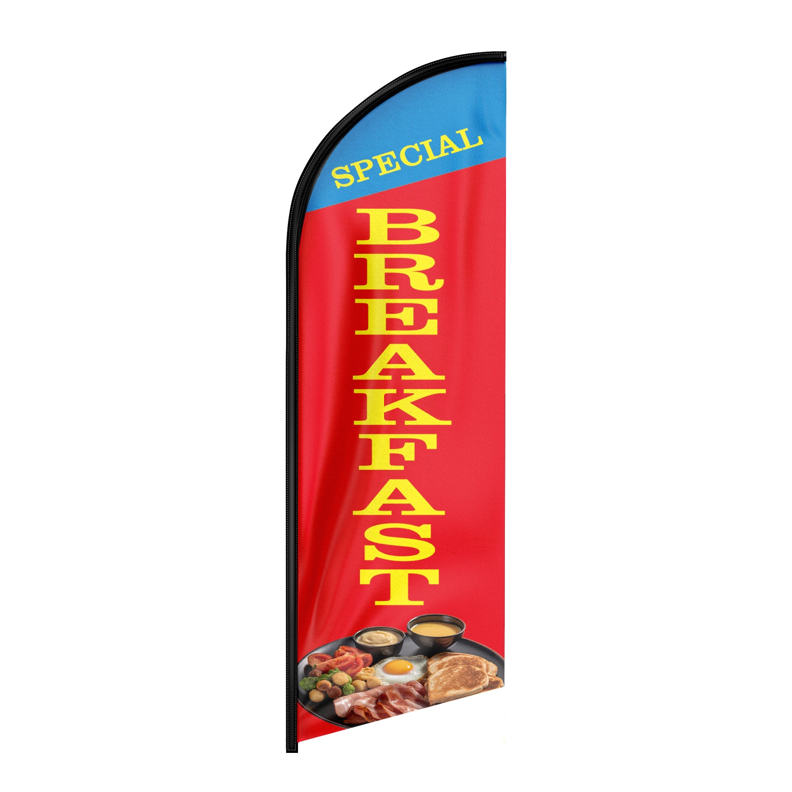 8ft Breakfast Special Red Feather Flag!（Flagpole Not Included） - FSFlag