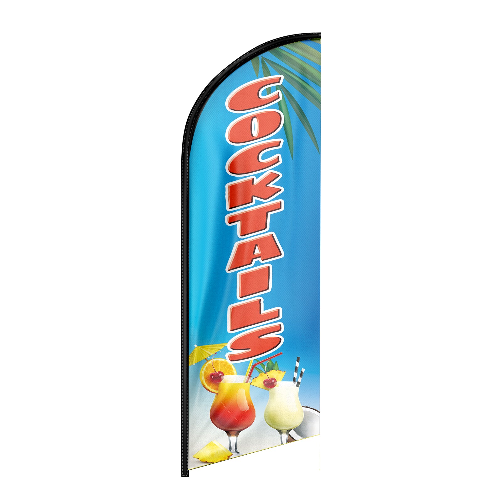 Cocktail sign-Cocktails Feather Flag - FSFlag