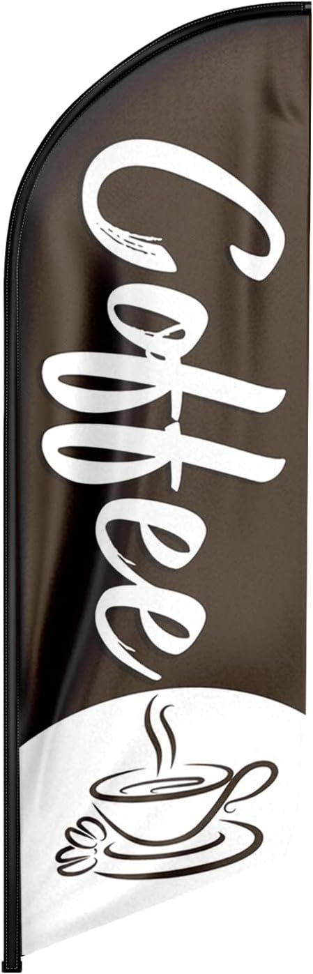 Coffee Shop Signs-Coffee Feather Flag! – FSFlag