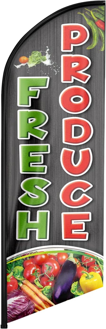 Agriculture flags-8ft Fresh Produce Feather Flag! – FSFlag