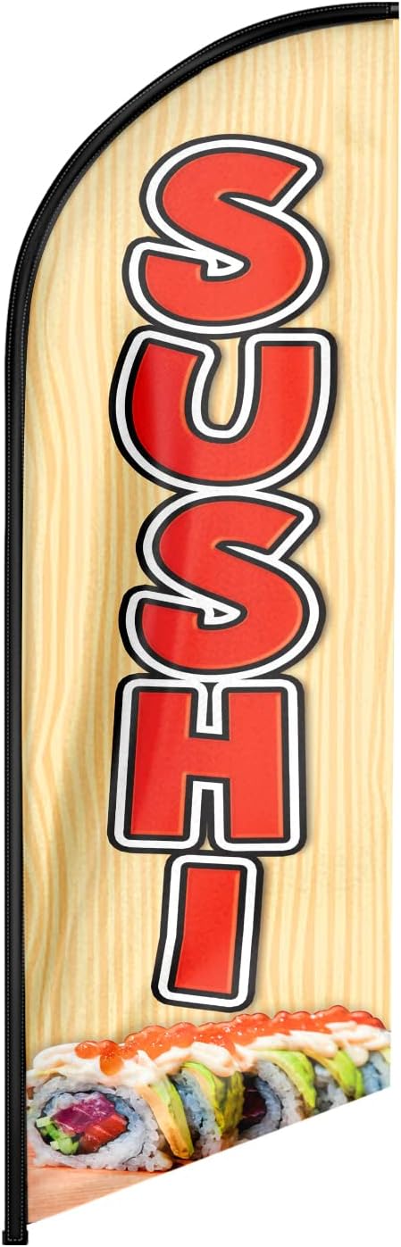 Sushi Sign-8ft Sushi Feather Flag! – FSFlag