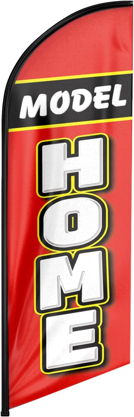 8ft Model Home Real Estate Signs Feather Flag-Stand Out with Advertisi ...