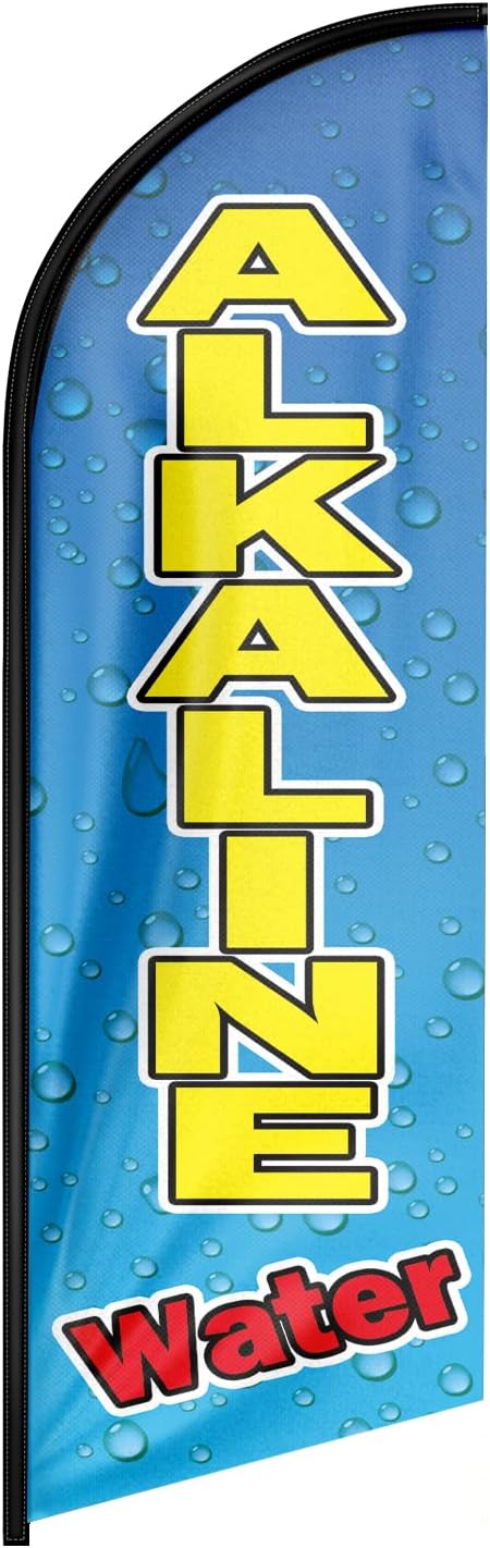 Alkaline Water Feather Flag: Advertising Banner for Alkaline Water Bus ...