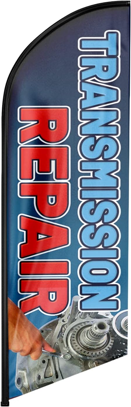 Transmission Repair Feather Flag: Advertising Banner for Transmission ...