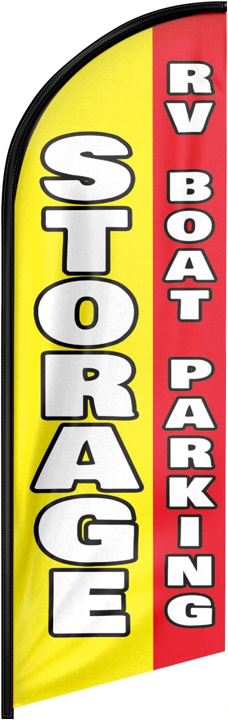 Storage RV & Boat Parking Feather Flag: Advertising Banner for Storage ...