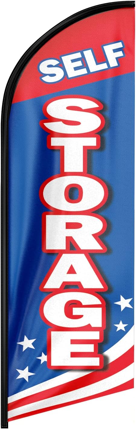 Self Storage Signs-8ft Self Storage Feather Flag Banner for Self Stora ...