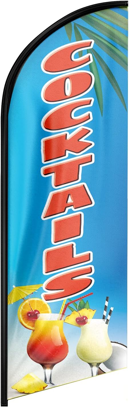 Cocktail sign-Cocktails Feather Flag! – FSFlag
