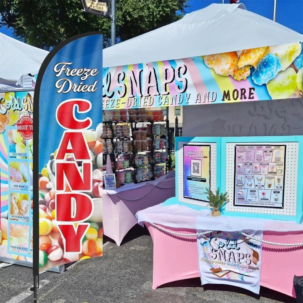 Freeze Dried Candy Banner-8Ft Feather Flag- FSFlag