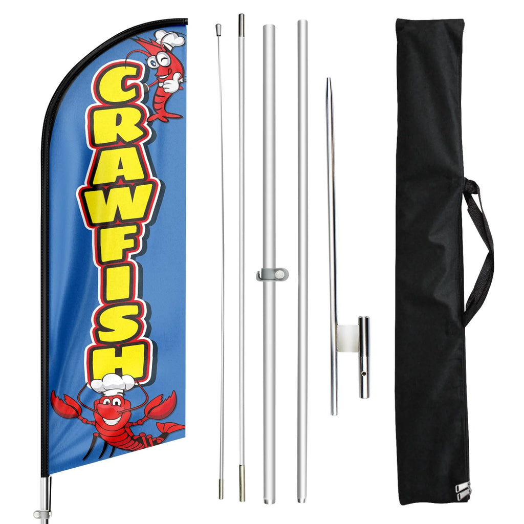 Crawfish Flag-11ft Crawfish Swooper Flag Pole Kit - FSFlag